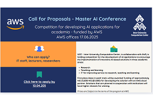 Competition for Developing AI Applications for academia-funded by AWS ...